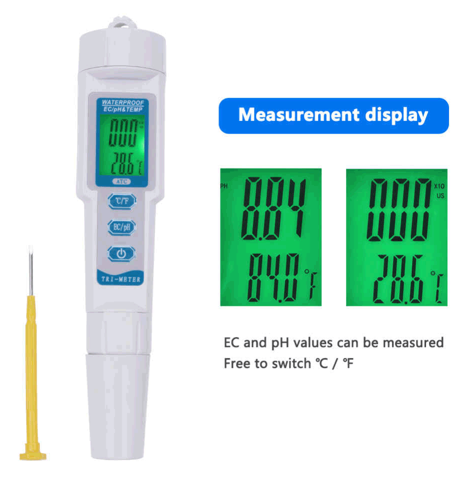 Stylo PH TEMP meter EC-3587 3 en 1 – GEEA MAROC